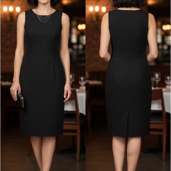 Socialite | Dresses | Socialite Classic Black Midi Dress | Poshmark